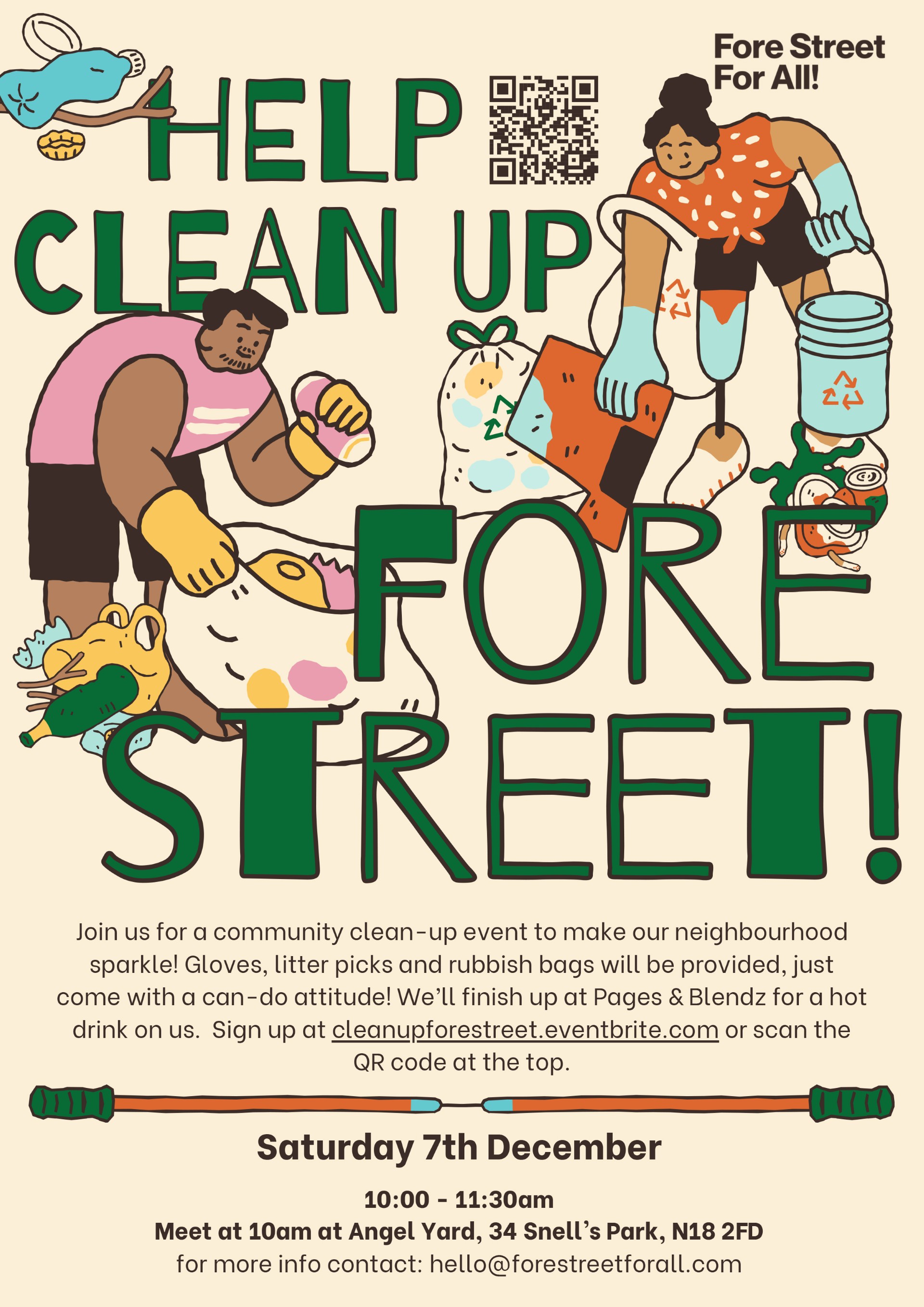 HELP CLEAN UP FORE STREET – REACT